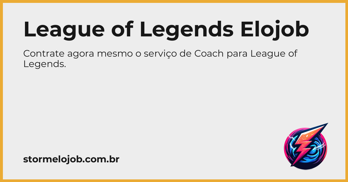 Coach - League of Legends | Elojob Storm